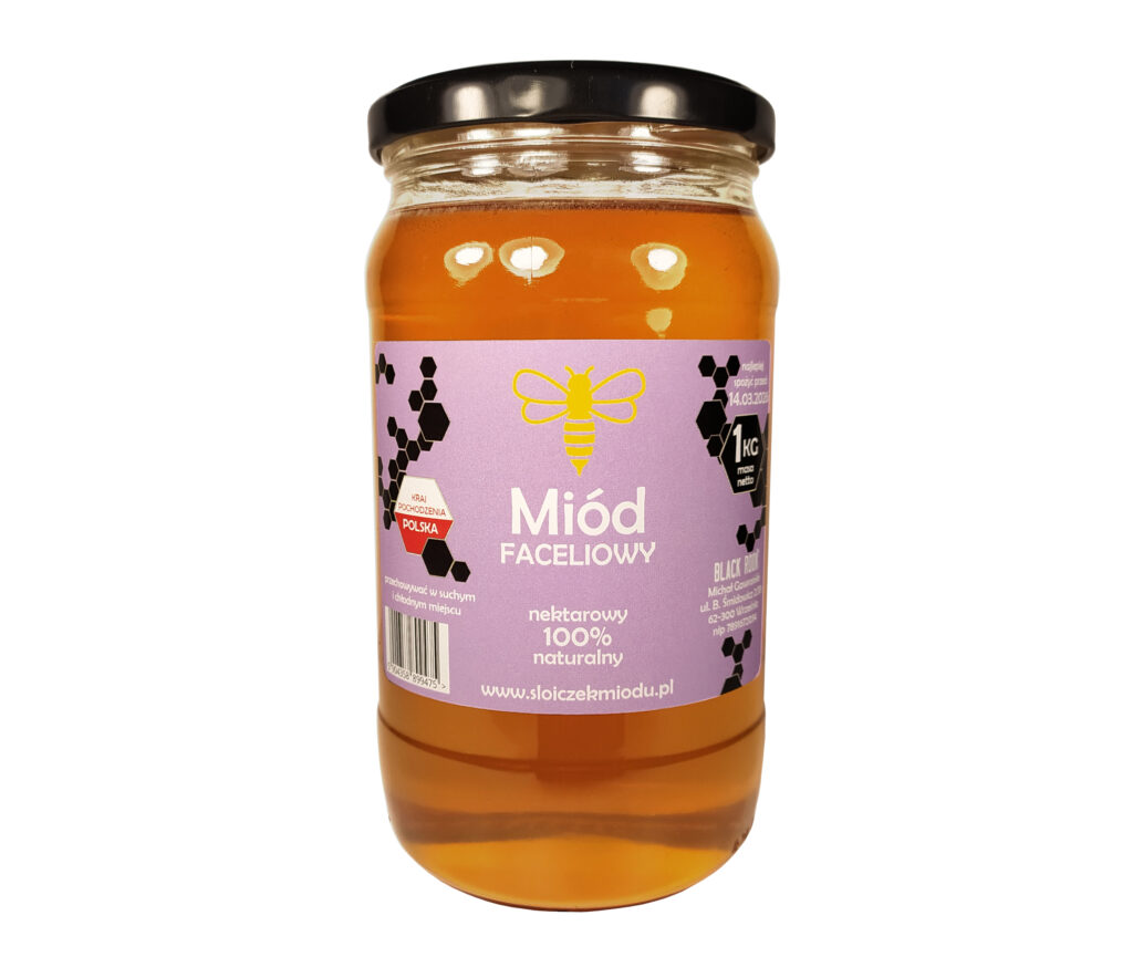 Miód Faceliowy 1 kg - sloiczekmiodu.pl